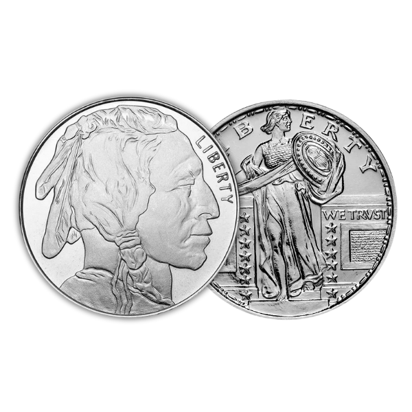 1oz Silver Rounds: Diverse & Valuable Investment - Bellevue Rare Coins