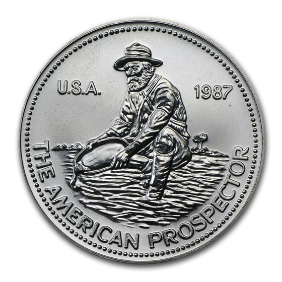 1 oz Engelhard Silver Prospector | Bellevue Rare Coins